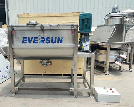 Ribbon mixers supporting equipment | Eversun,Sieving machine