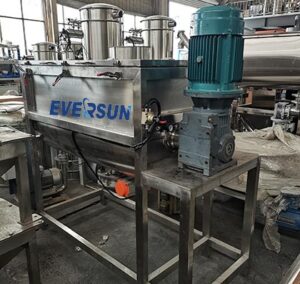 Ribbon Mixer connected to Feeder | Eversun,Sieving machine
