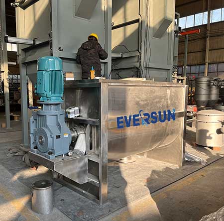 Ribbon mixer with discharge device | Eversun,Sieving machine