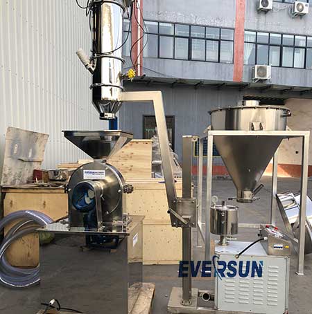 vacuum feeder and grinder matching | Eversun,Sieving machine