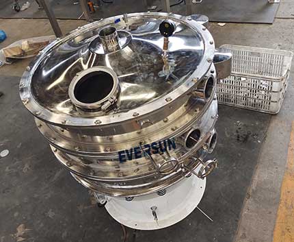 flange rotary vibrating screen | Eversun,Sieving machine