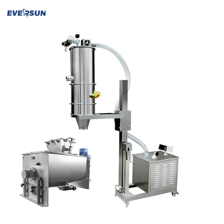 Ribbon Mixer connected to Feeder | Eversun,Sieving machine
